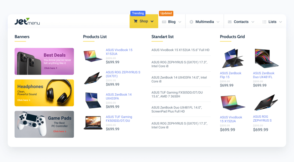 Mega Menu - Elementor Addons & Widgets (1108+)