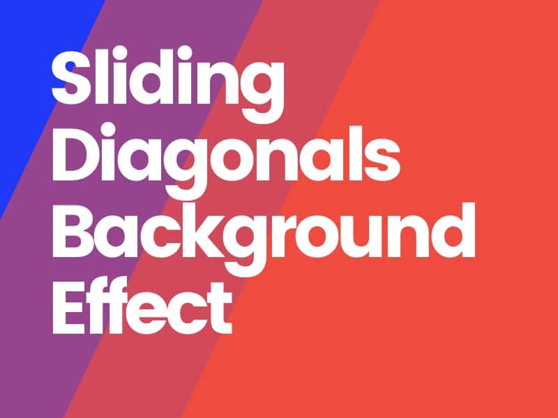 Elementor Sliding Diagonals Background - Elementor Addons & Widgets (1108+)